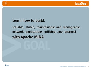 Rapid Network Application Development with Apache MINA | PDF