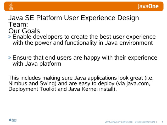 JavaOne 2008: Designing GUIs 101 | PDF