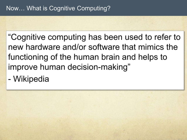 Building Cognitive Applications with Watson APIs | PPT