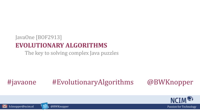 Evolutionary Algorithms: The Key to Solving Complex Java Puzzles | PPTX