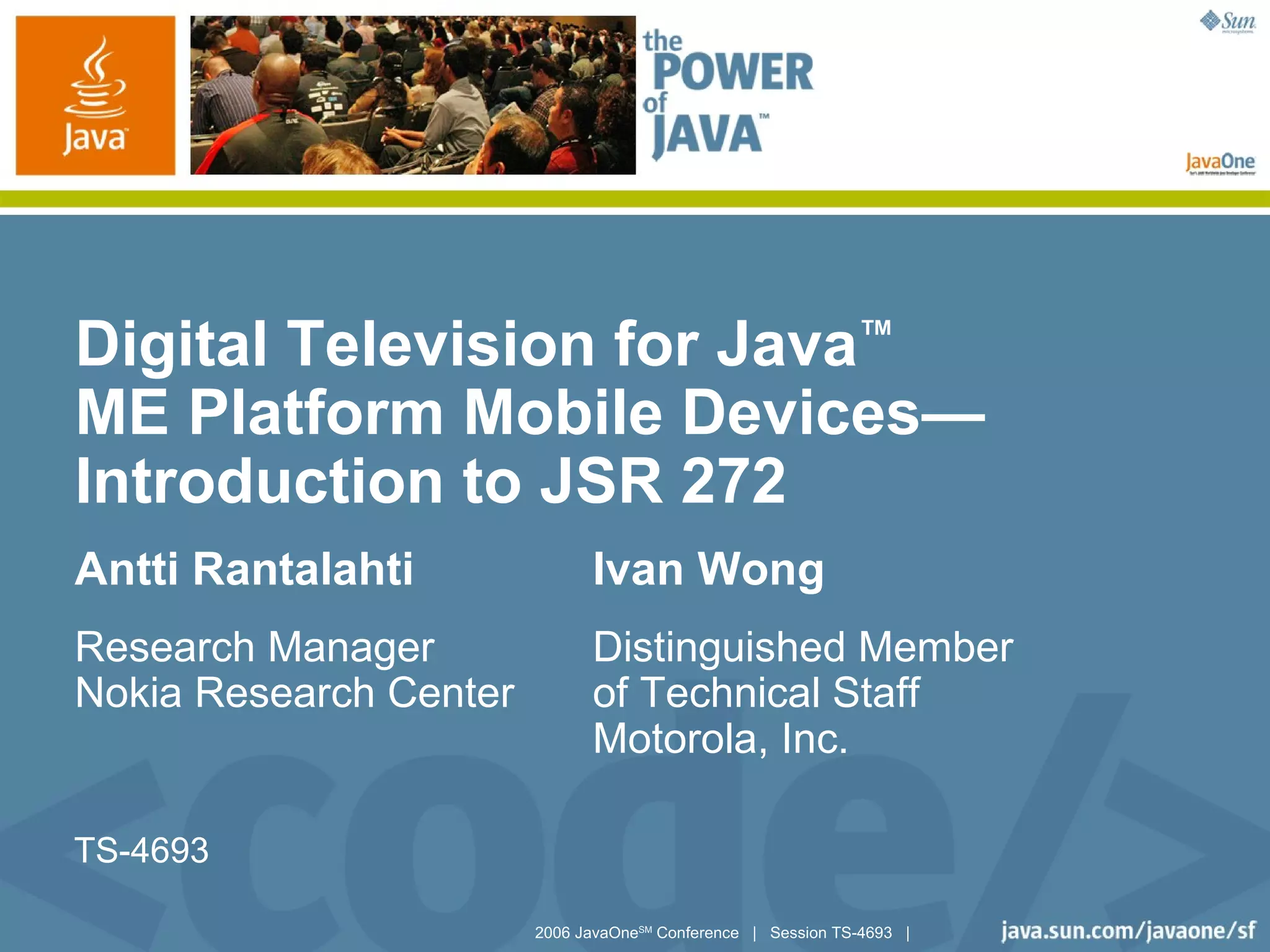 Javaone ts4693 v2 | PPT