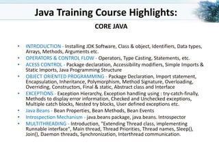 Java online training | PPT