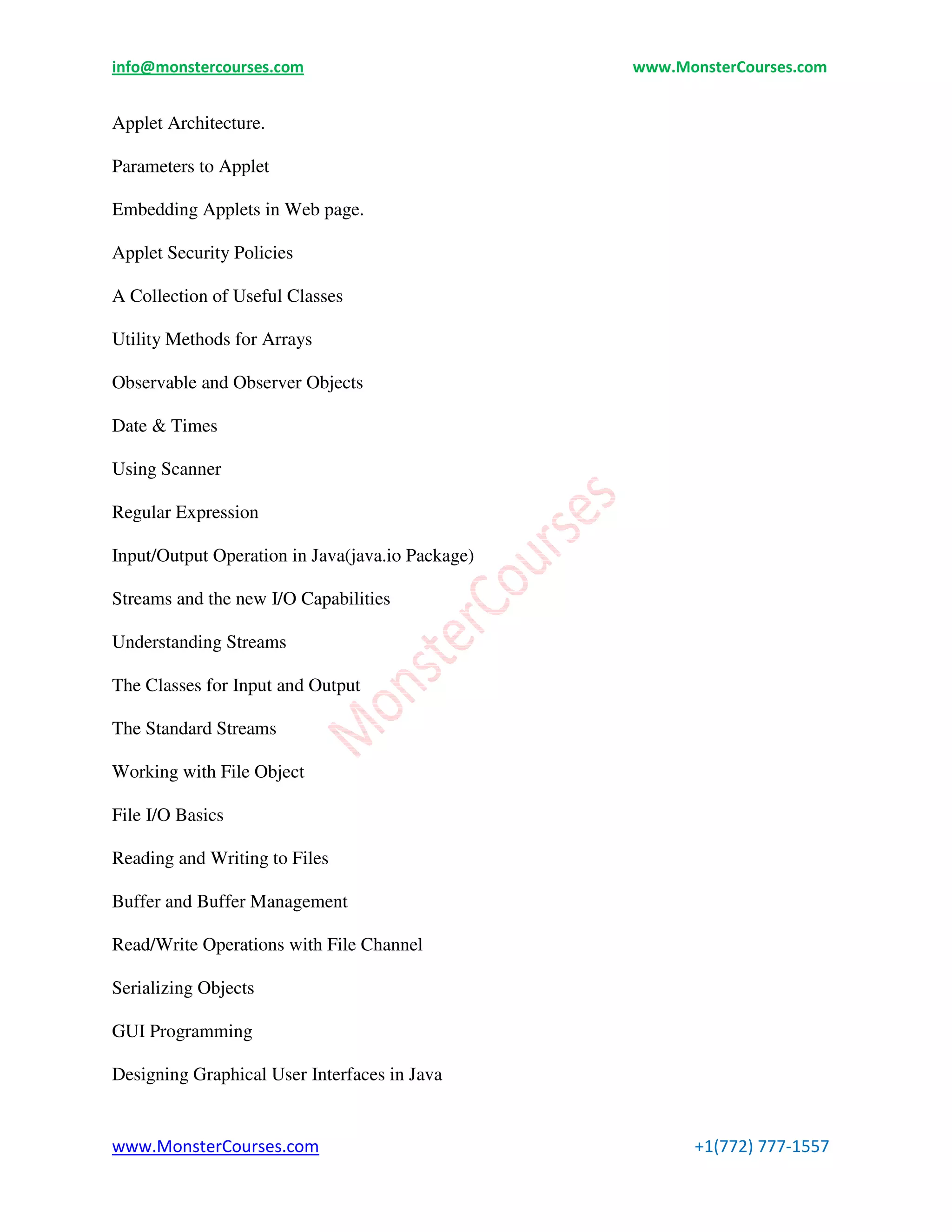 Java online training | PDF