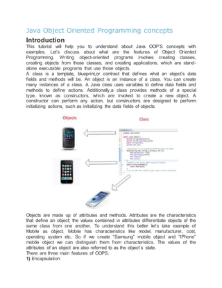 Java oop concepts | DOCX