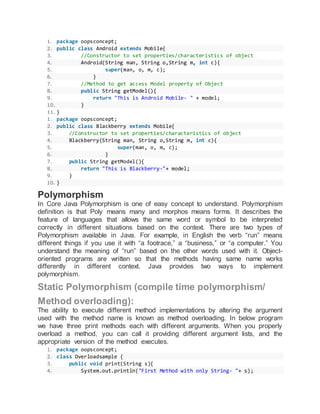 Java oop concepts | DOCX