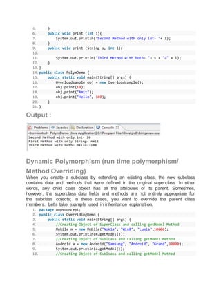 Java oop concepts | DOCX