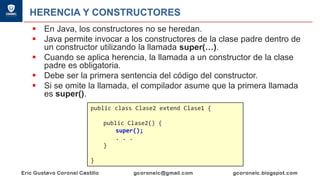 JAVA ORIENTADO A OBJETOS - HERENCIA | PPT