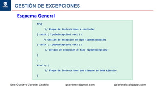 JAVA ORIENTADO A OBJETOS - EXCEPCIONES | PDF | Programming Languages ...