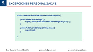 JAVA ORIENTADO A OBJETOS - EXCEPCIONES | PDF | Programming Languages | Computing