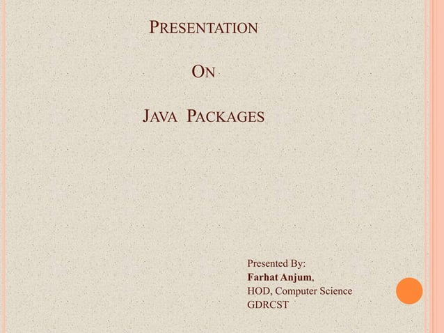 Java package | PPT