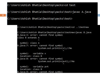 Java packages and access specifiers | PPT