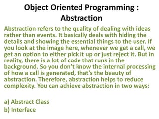 Java OOPS Concept | PPTX