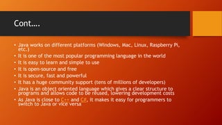 Java (Part 2) unit 1 | PPT