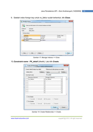 Java persistence api | PDF