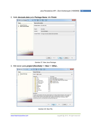 Java persistence api | PDF