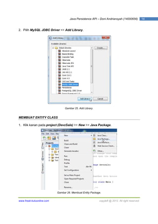 Java persistence api | PDF