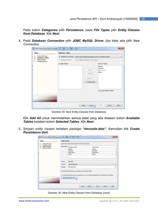 Java persistence api | PDF