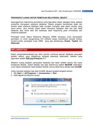 Java persistence api | PDF