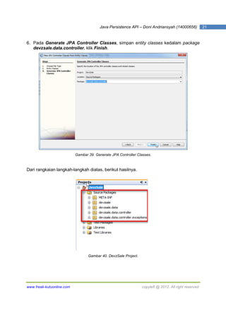 Java persistence api | PDF