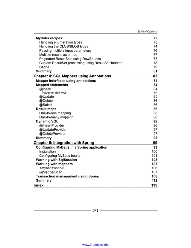 Java Persistence With My Batis 3 Pdf Databases Computer Software And Applications