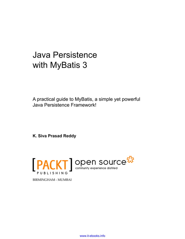 Java persistence with my batis 3 | PDF | Databases | Computer Software and Applications