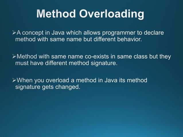 Method Overloading Recursion Passing And Returning Objects From Method New Operator Ppt