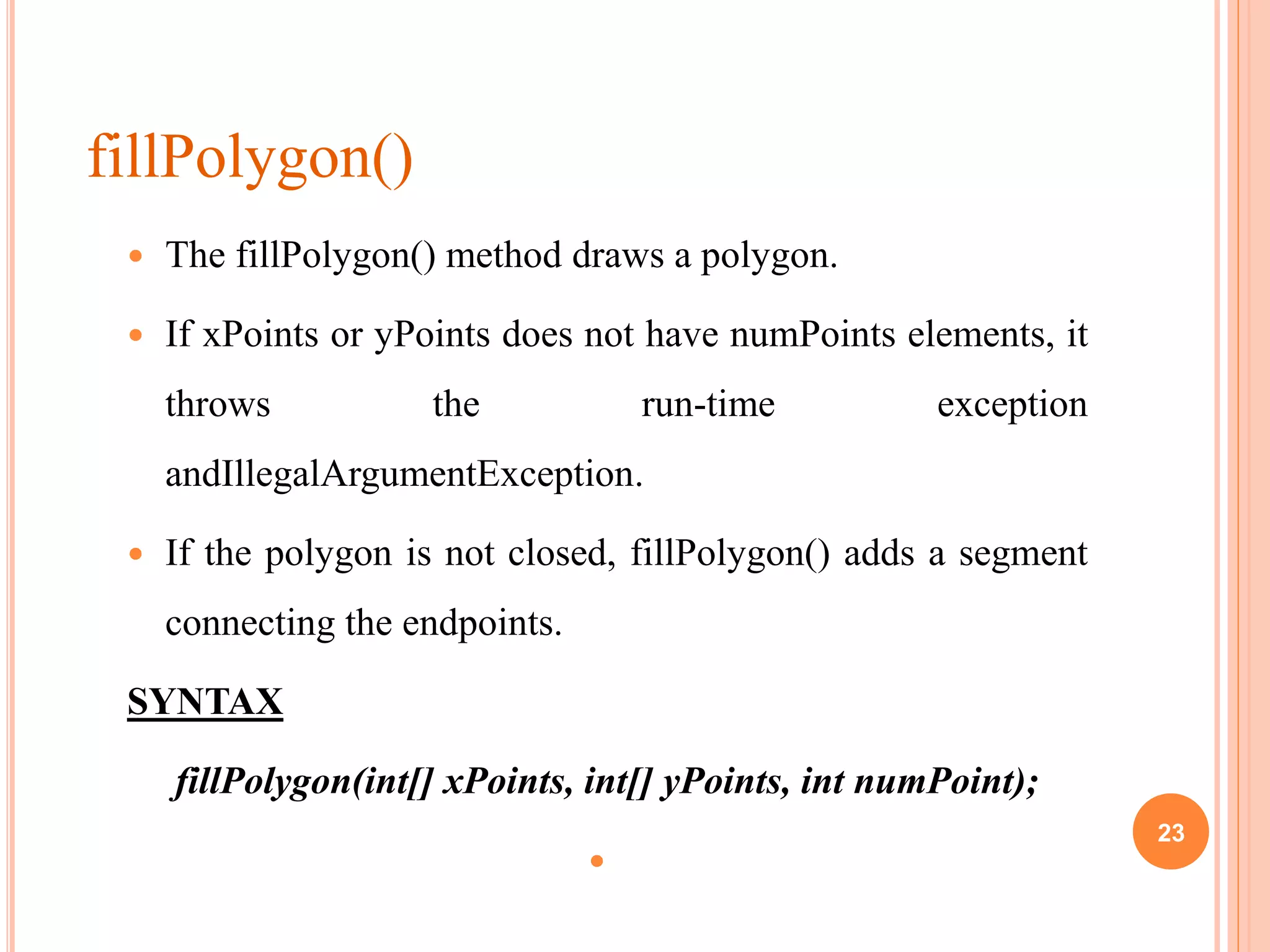 Graphics Programming In Java Pptx Programming Languages Computing