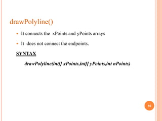 graphics programming in java | PPTX