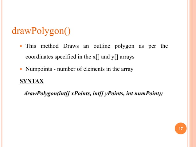 Graphics Programming In Java Pptx Programming Languages Computing