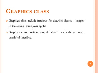 graphics programming in java | PPTX