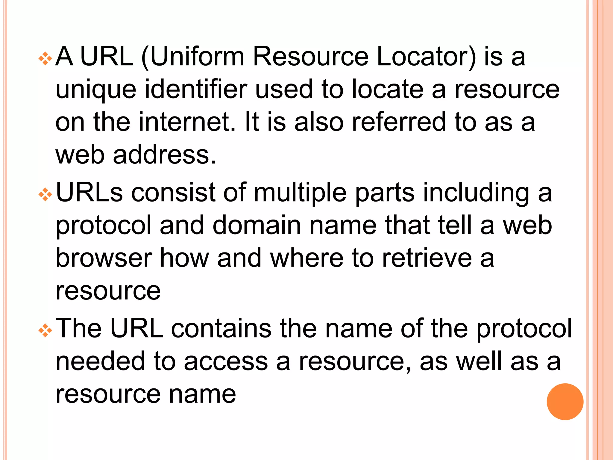 uniform resource locator | PPTX
