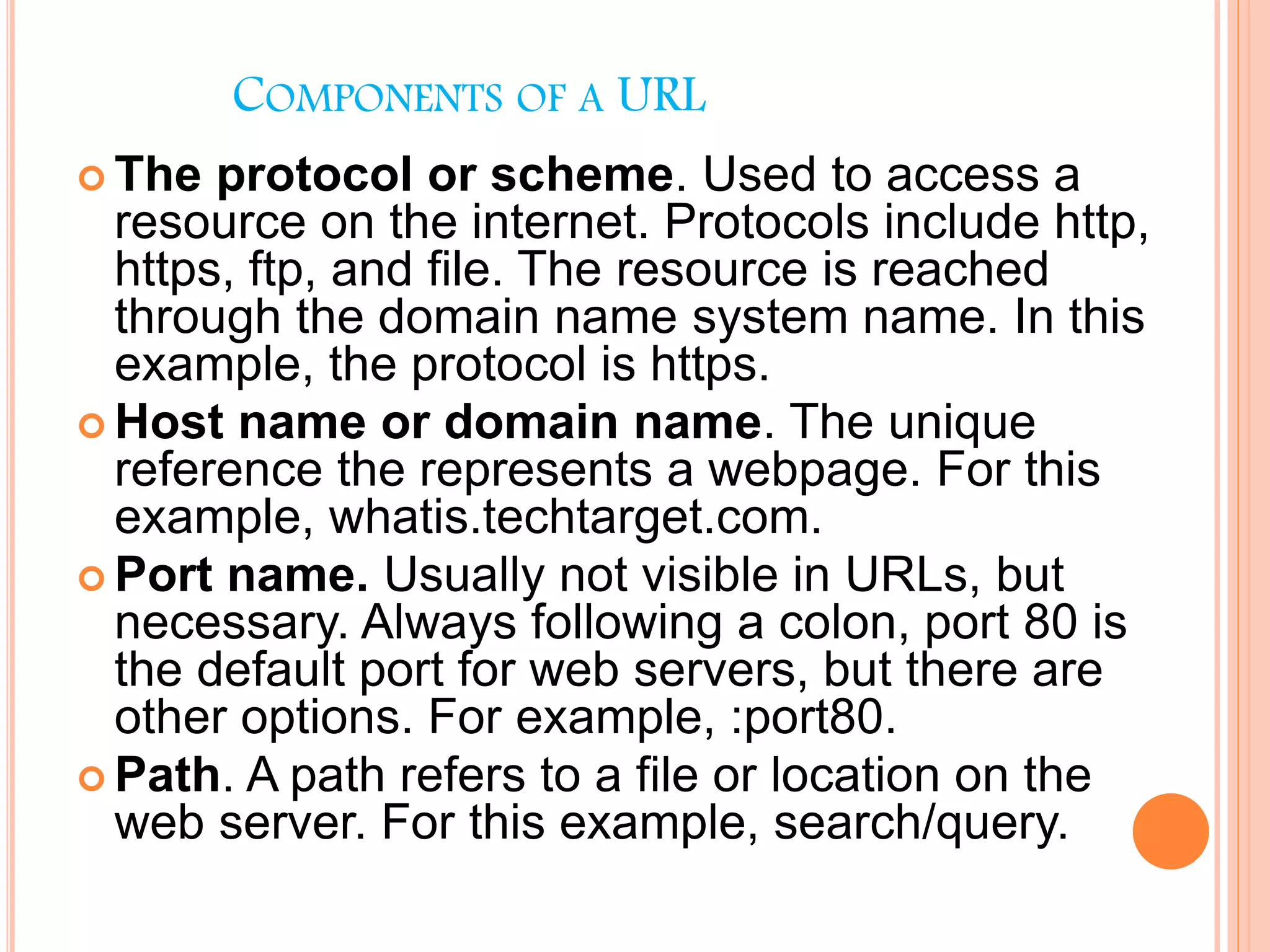 uniform resource locator | PPTX