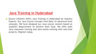 Java Training in Hyderabad | PPT