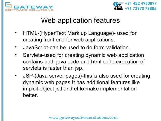 Java Training at Gateway Software Solutions,Coimbatore