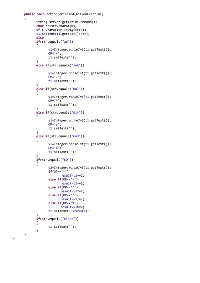 Advanced Java Practical File
