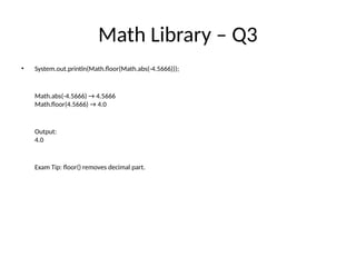 Javaoutput master for grade ten icse students | PPTX