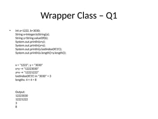 Javaoutput master for grade ten icse students | PPTX