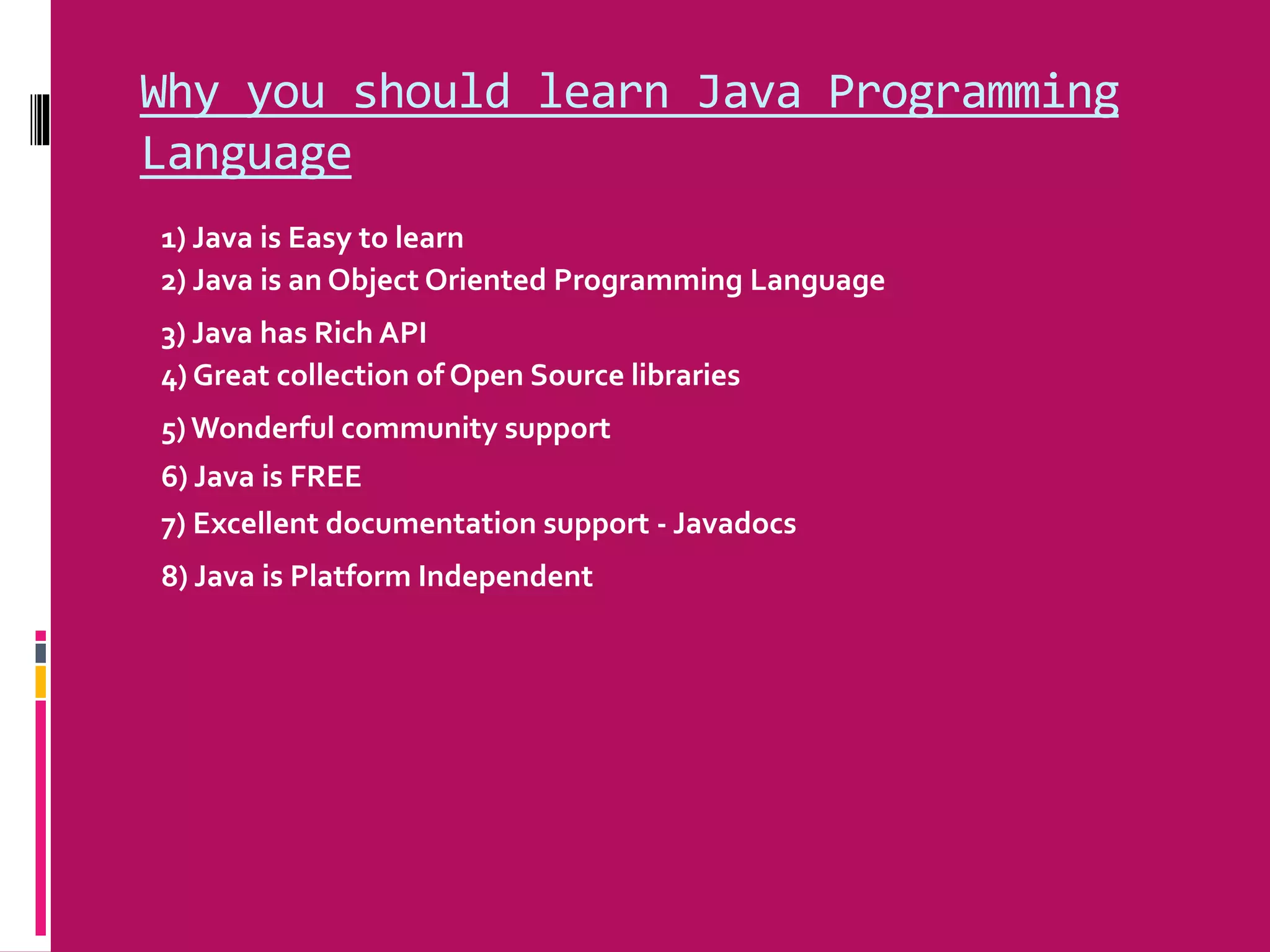 Java Presentation Pptx Programming Languages Computing