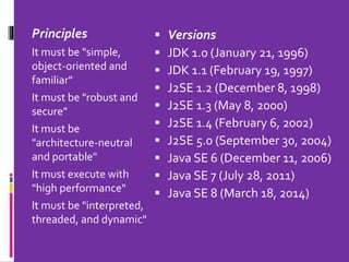 Java presentation | PPTX