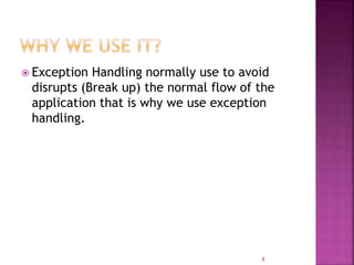 Exceptional Handling in Java | PPTX