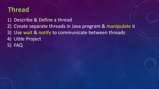 Java presentation | PPTX | Programming Languages | Computing