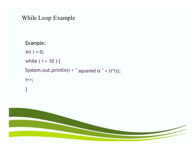 Java Presentation For Syntax