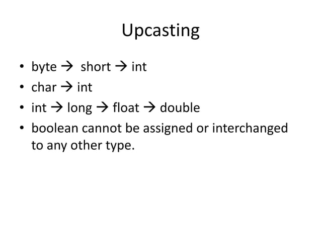 Java primitive types | PPT