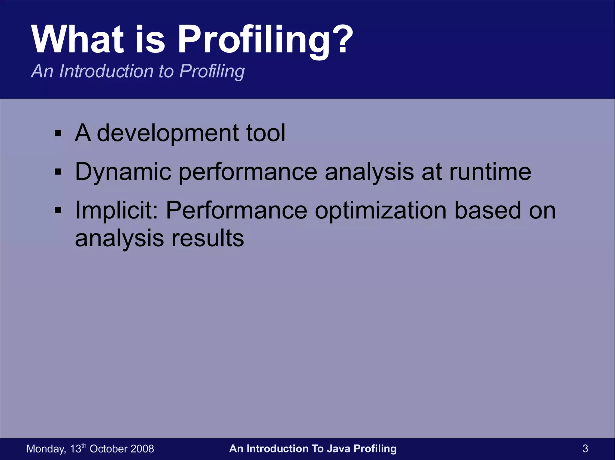 An Introduction To Java Profiling Ppt 6243