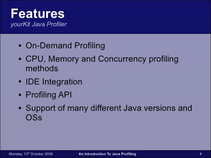 An Introduction To Java Profiling