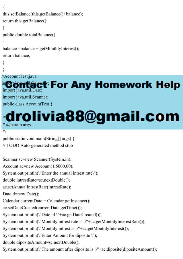 Java programI made this Account.java below. Using the attached cod.pdf
