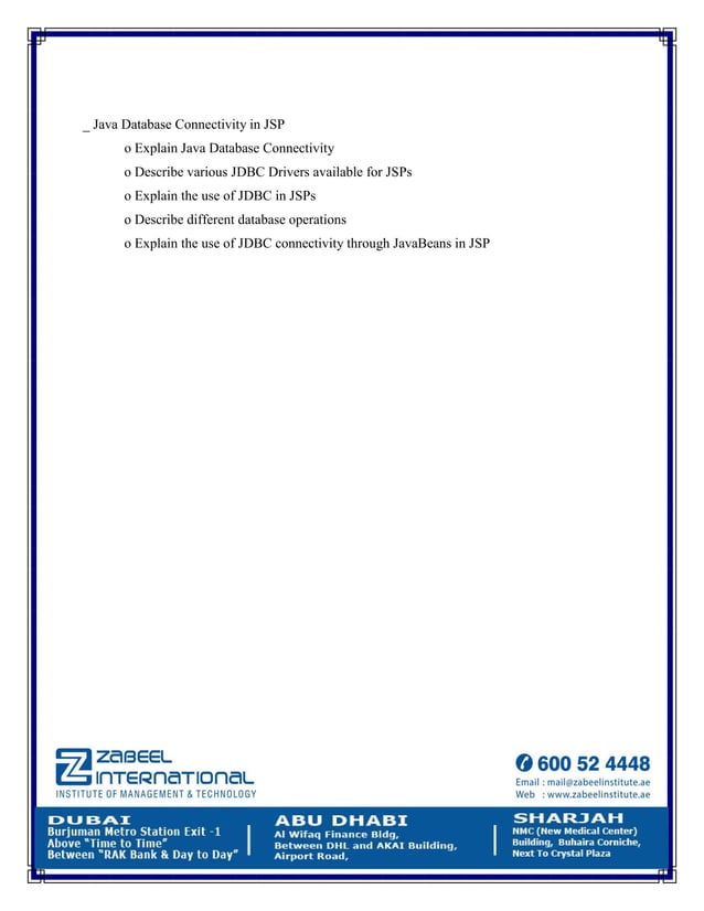 Java programing brochure | PDF | Web Development | Internet