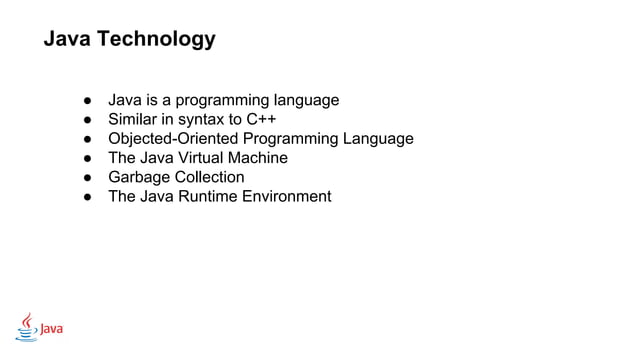 Java programming language | PPT