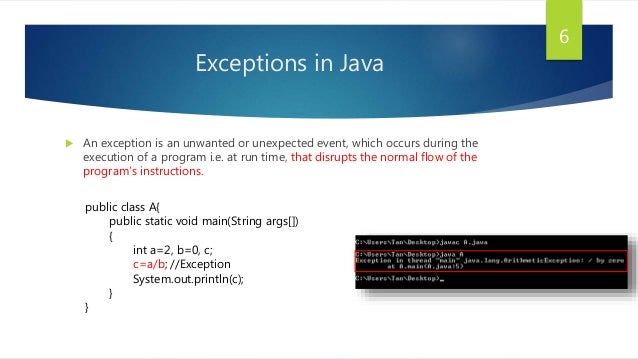 Java Exception Handling and Applets
