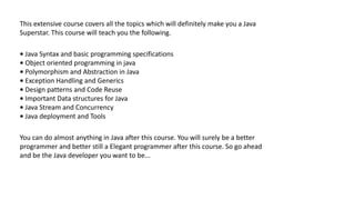 Java for beginners | PPT